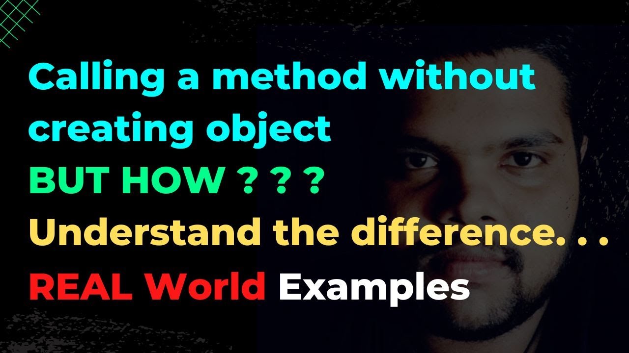 49 Calling Non Static Method Without Creating Object Java Internal Working Oops Youtube