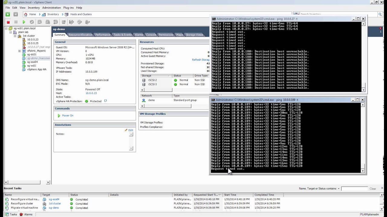 vSphere 5.x High Availability Simulation - YouTube