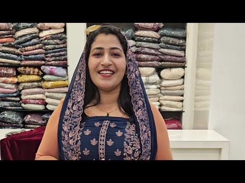 PARTY WEAR MOSS THEARD AND STONE WORKED UNSTITCHED CHURIDHAR SET (SM382 ...