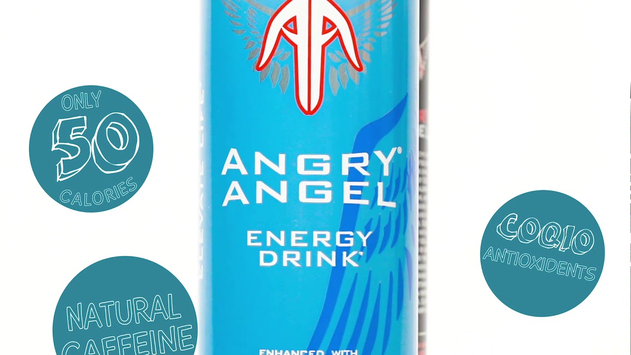 Angry Angel Energy Drink Revolving - YouTube