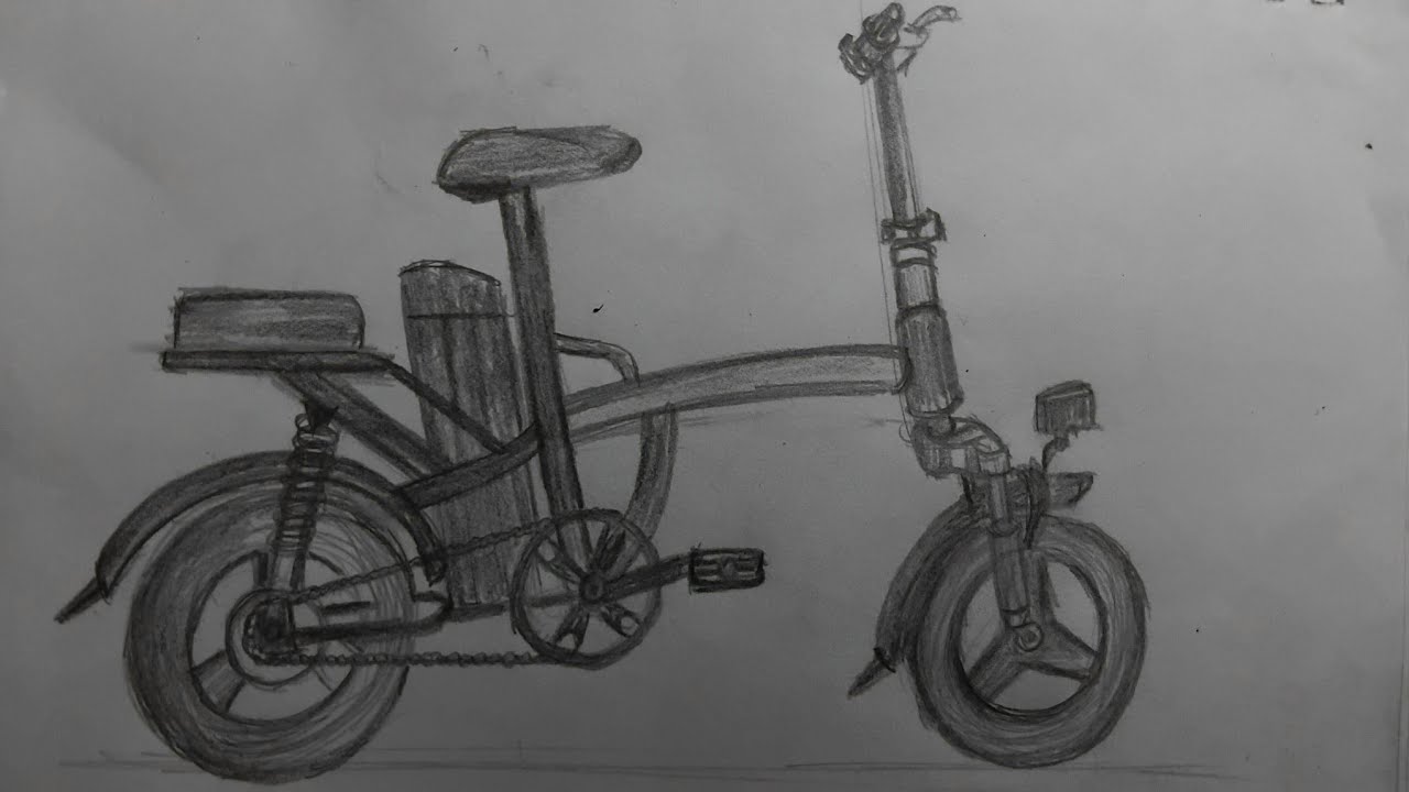 Drawing Electric Bicycle - YouTube