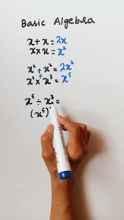 Basic Algebra - YouTube
