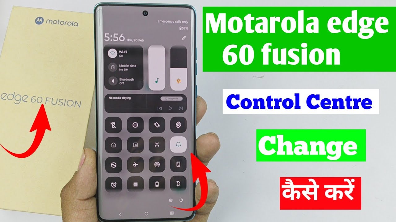 Motarola 60 fusion me control centre change kaise kare /How to change ...