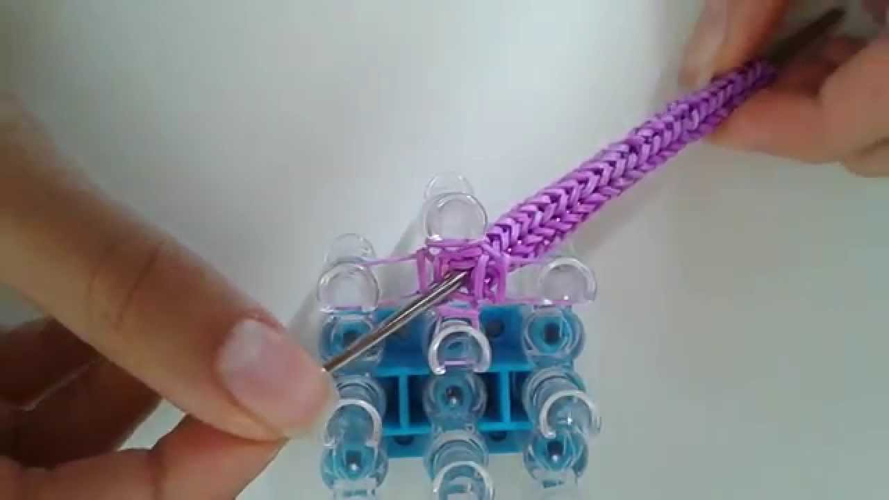 Easy Rainbow loom Thin Hook Grip l Tutorial - YouTube