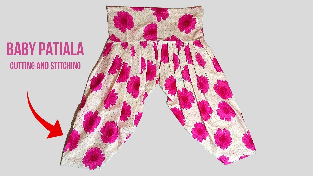 4-5 Year Baby Girl Patiala Salwar Cutting And Stitching | Kids Patiala ...