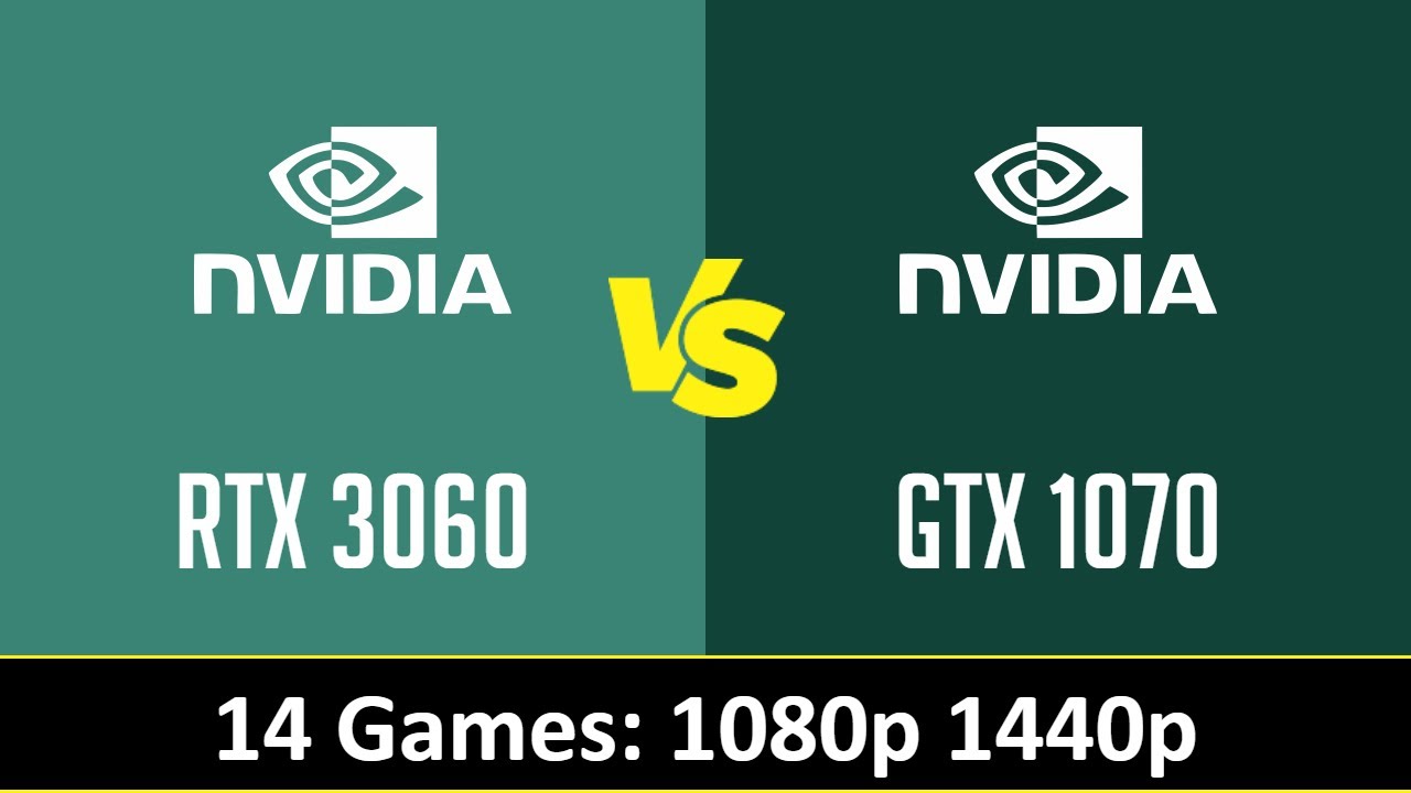 nVidia GeForce RTX 3060 vs nVidia GeForce GTX 1070 - Gaming 1080P 1440P ...