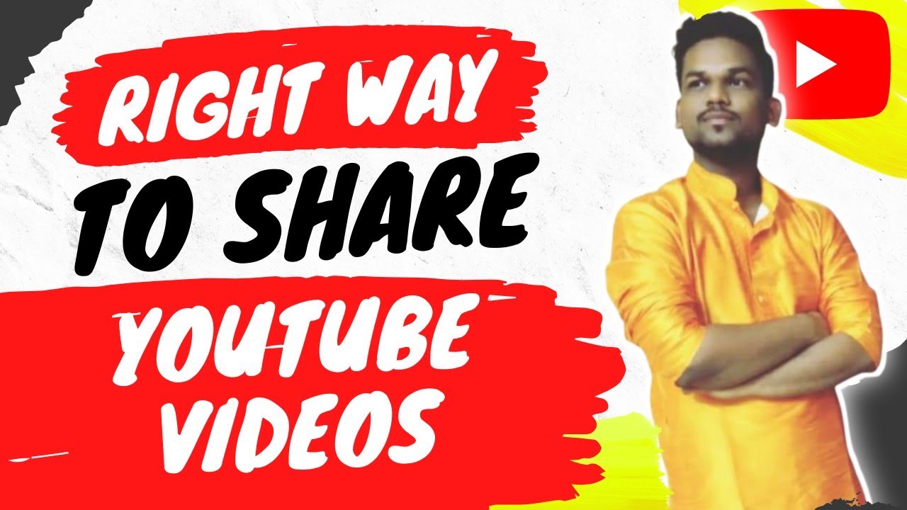 Right way to share youtube videos | How to share youtube videos - YouTube