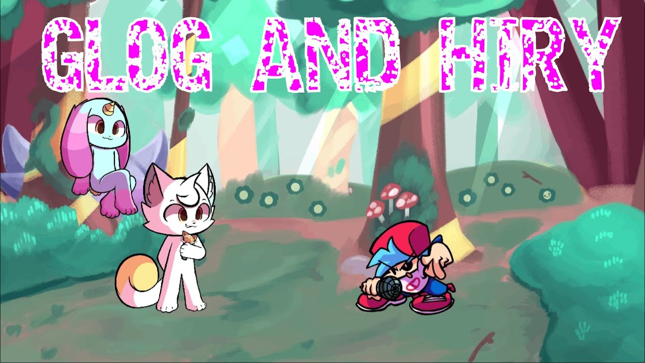 FNF:-) VS GLOG AND HIRY (beta) - YouTube