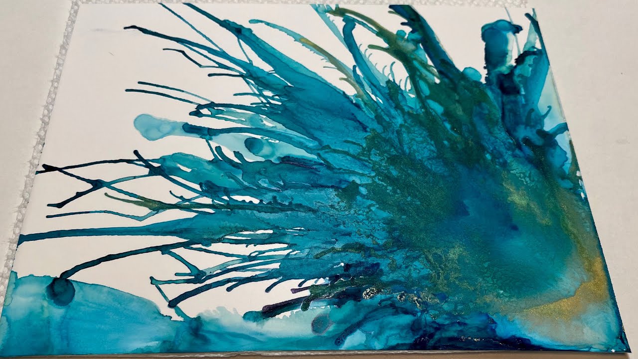 Tutorial: alcohol ink basics - YouTube