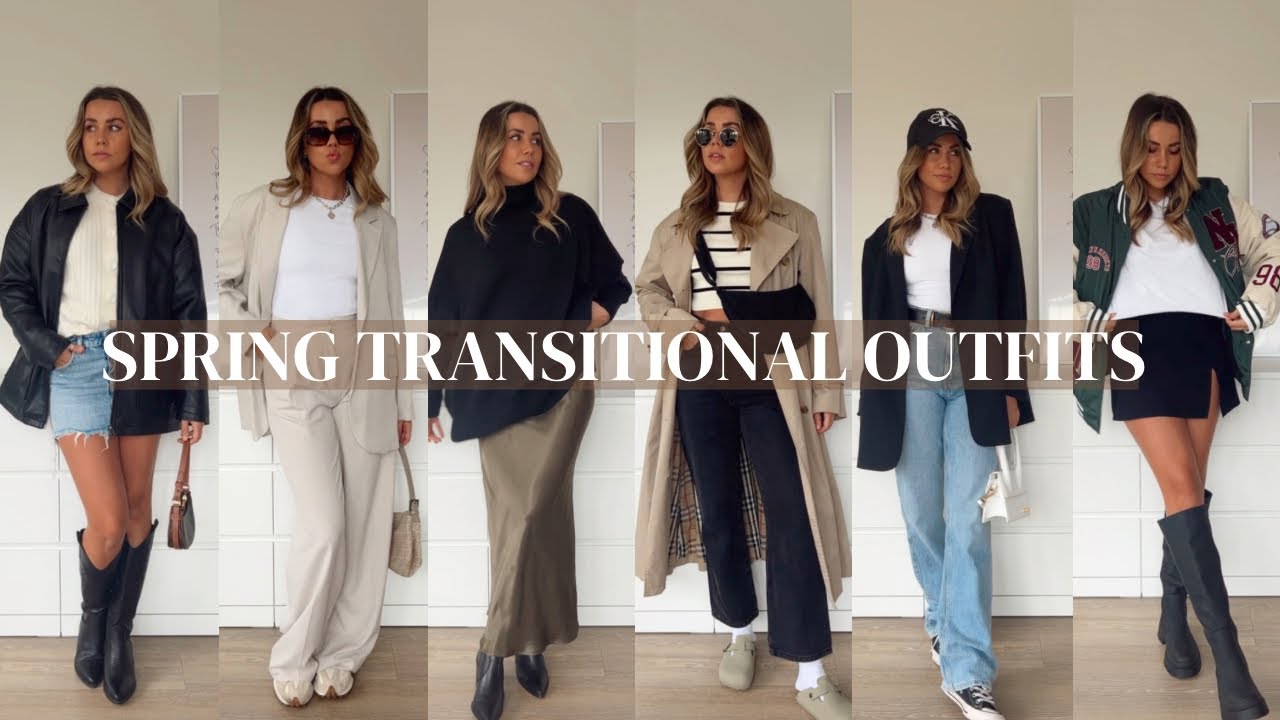 A WEEK IN OUTFITS | seven winter to spring transitional outfit ideas ...