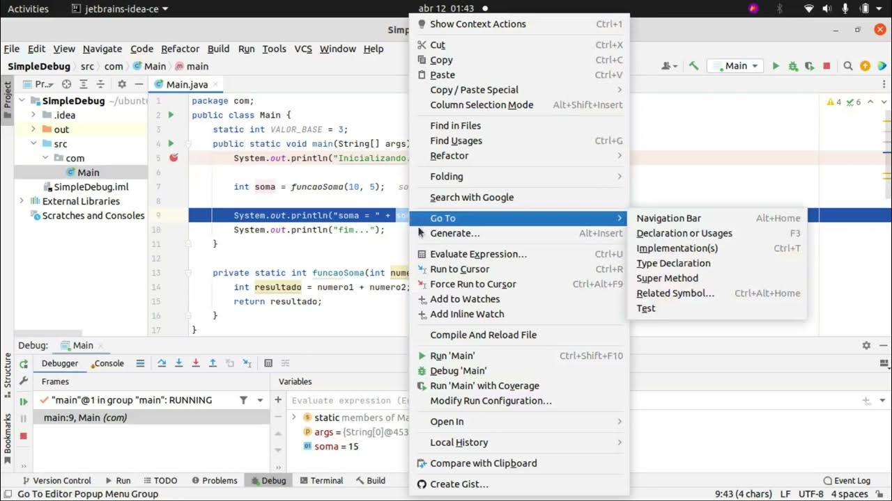 Debugando (debug) java na IDE IntelliJ - YouTube