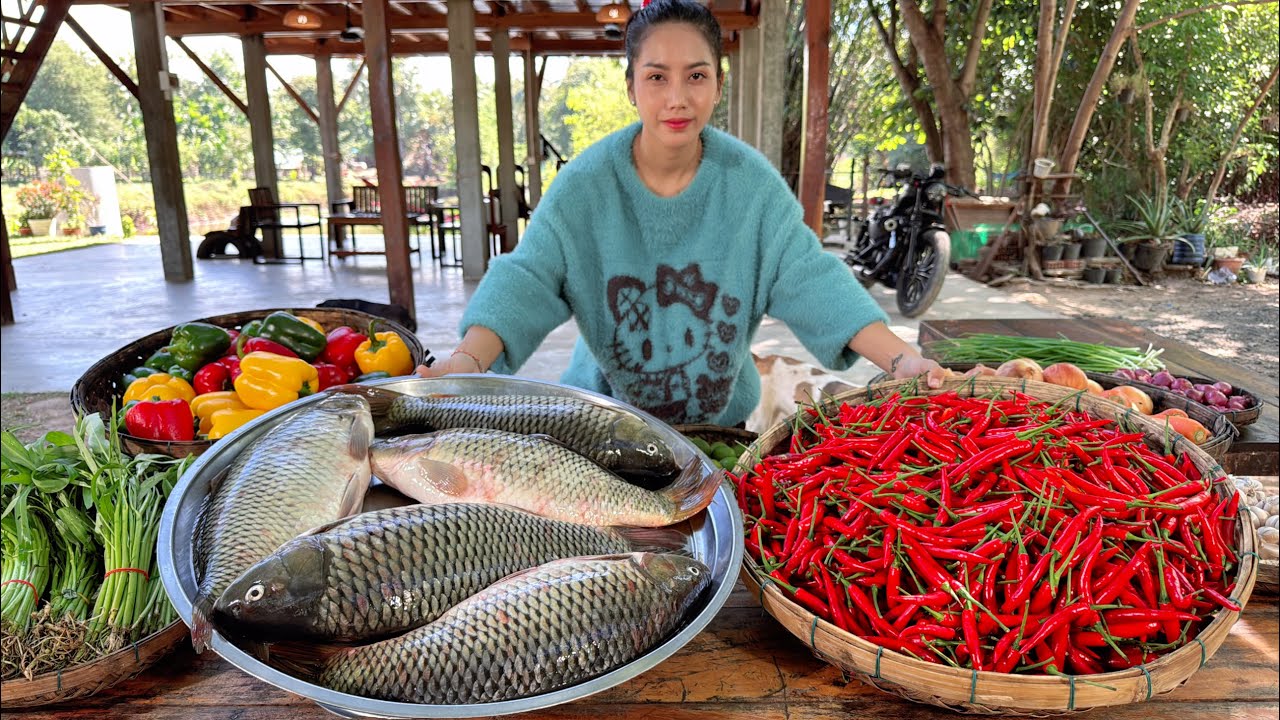 How to cook fish crispy with chili recipe in my countryside recipe ...