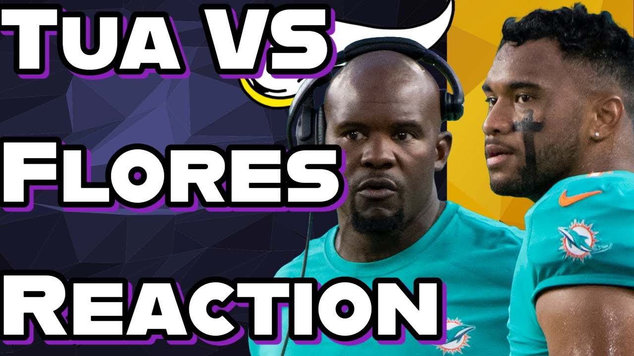 Tua Vs Brian Flores Reaction - YouTube