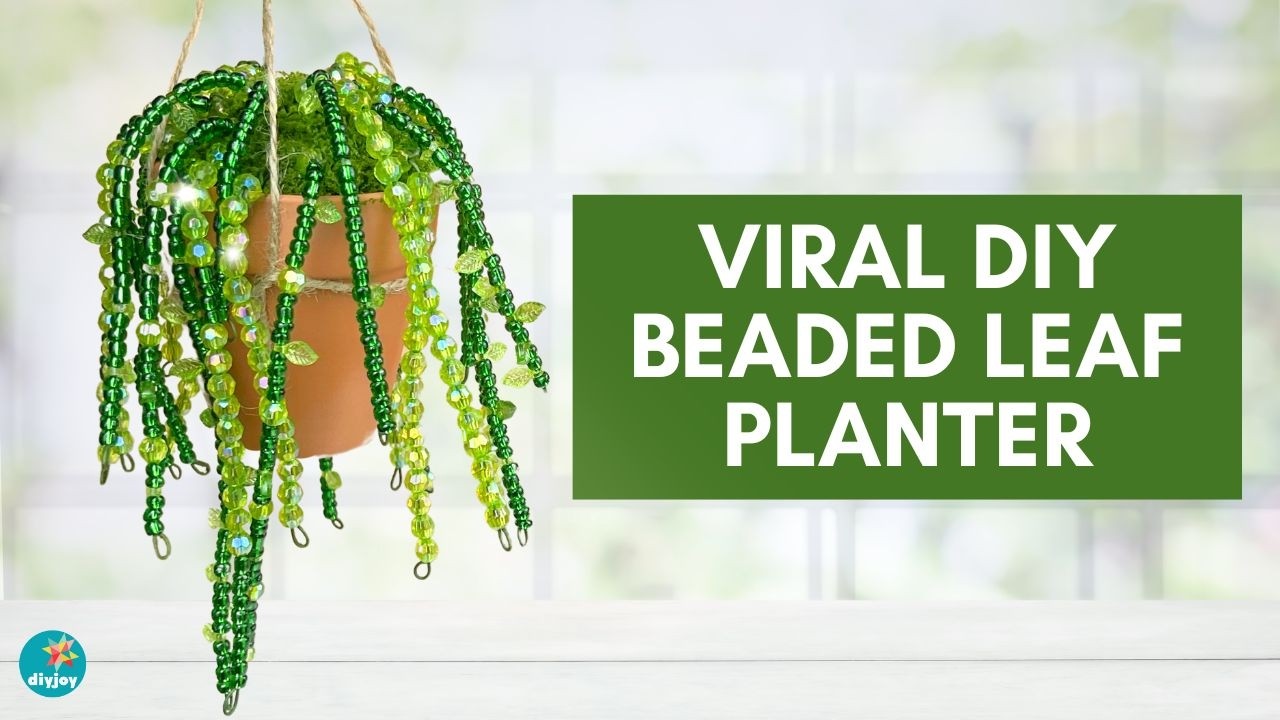 Viral Beaded Plant in a Mini Pot –Cute DIY Craft idea for your Room ...