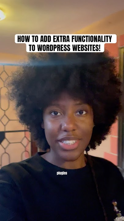 How to add extra functionality to a WordPress Website 👩🏾‍💻 - YouTube