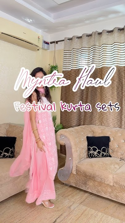 Festive Myntra Kurta sets Haul | Festival Outfit Inspo #myntrahaul - YouTube