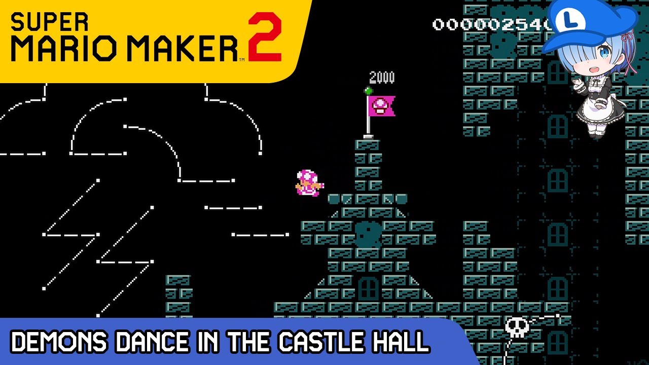 Demons Dance in the Castle Hall - VISUALLY PRETTY Levels in Mario Maker ...