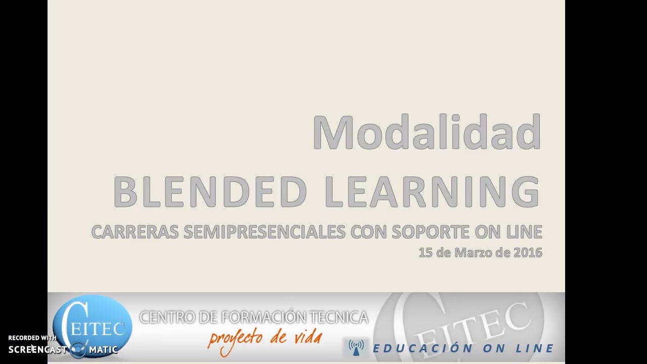 Descripción de Modalidad Blended Learning - YouTube