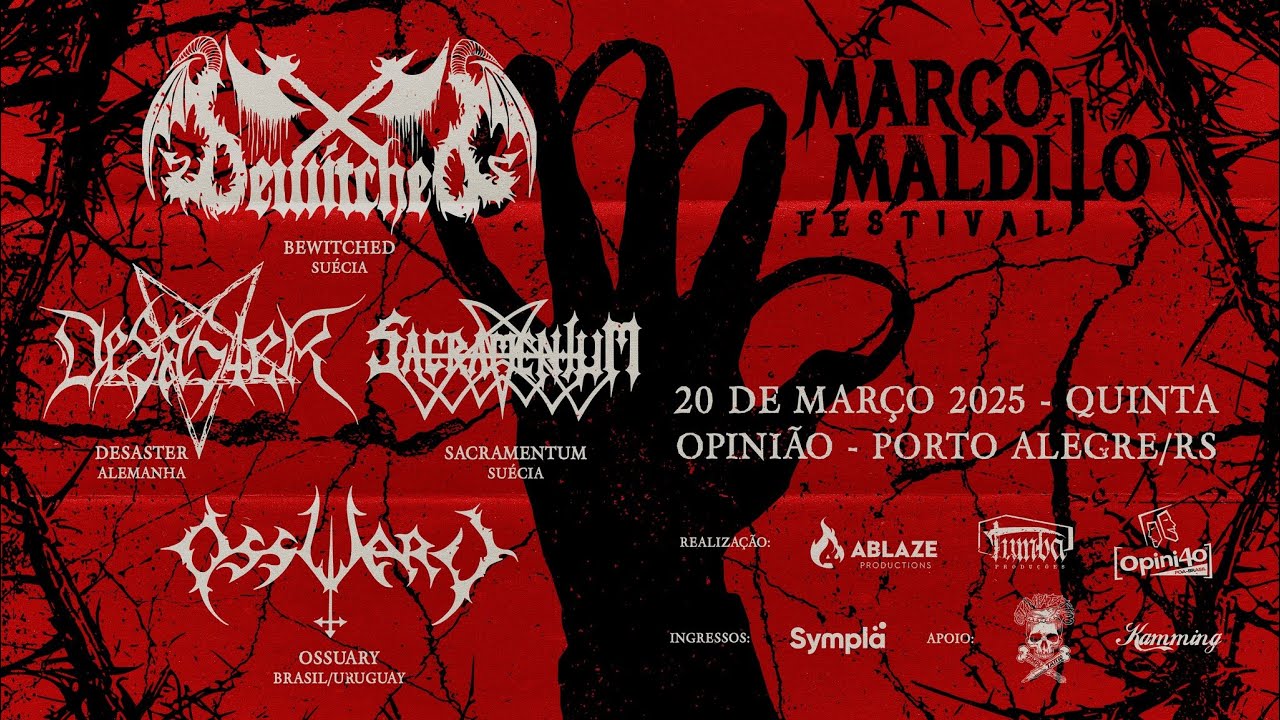 2025 - BEWITCHED - MARÇO MALDITO - BAR OPINIÃO - PORTO ALEGRE RS. - YouTube