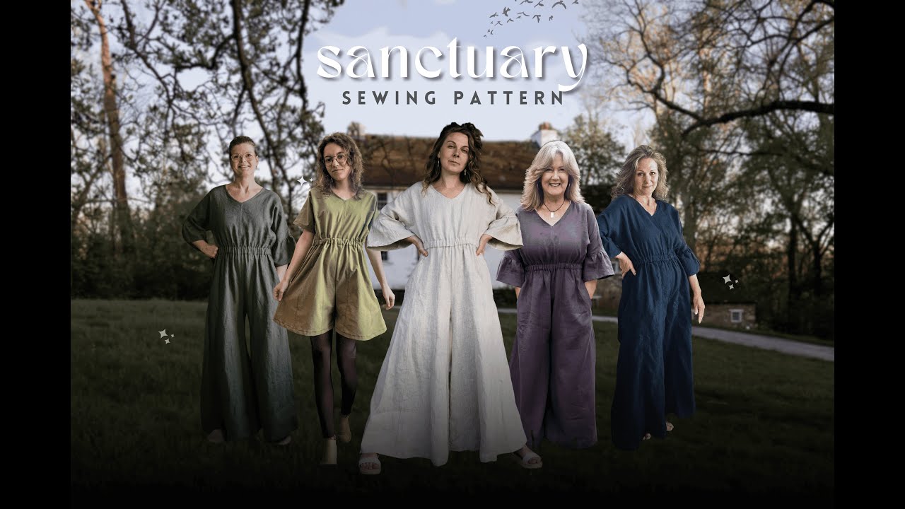 Introducing a new sewing pattern - SANCTUARY jumpsuit! - YouTube