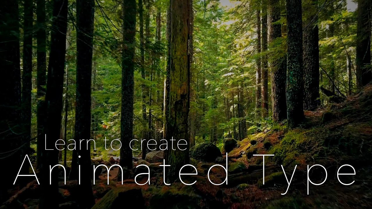 Example of Animated Type in After Effects - See what you can learn on a ...