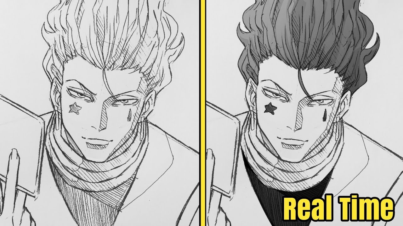 How To Draw HISOKA HUNTER X HUNTER Step By Step Tutorial - YouTube