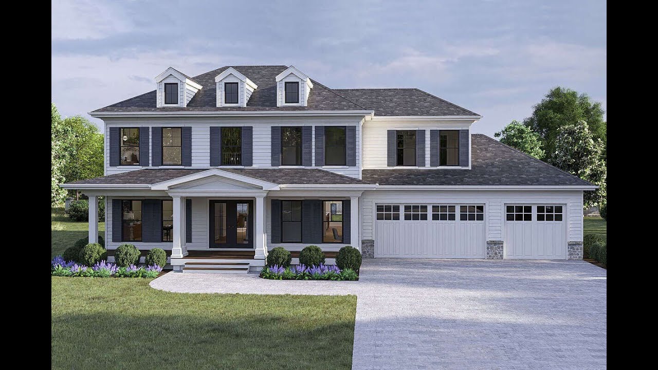 Beach House Plan | Cape Cod Design Plan 963-01148 - YouTube