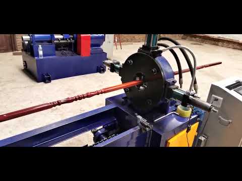 VIDEO OF AUTOMATIC FEEDING PIPE EMBOSSING MACHINE - YouTube