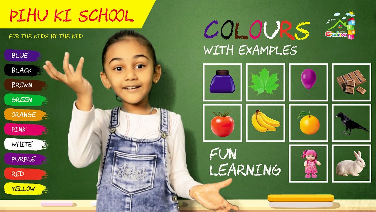 Colours Name in English | Learn Colors with Example | Colors for kids ...