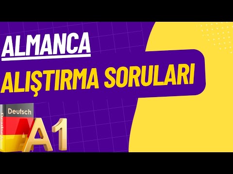 Almanca alıştırma Soruları / AÖF Almanca / Übungen #almancaa1 #deutschlernen