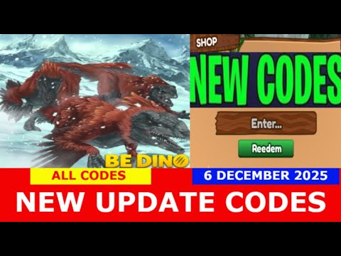 *NEW CODES* Be Dino 🦖 - Jurassic Dinosaur Simulation ROBLOX | December ...