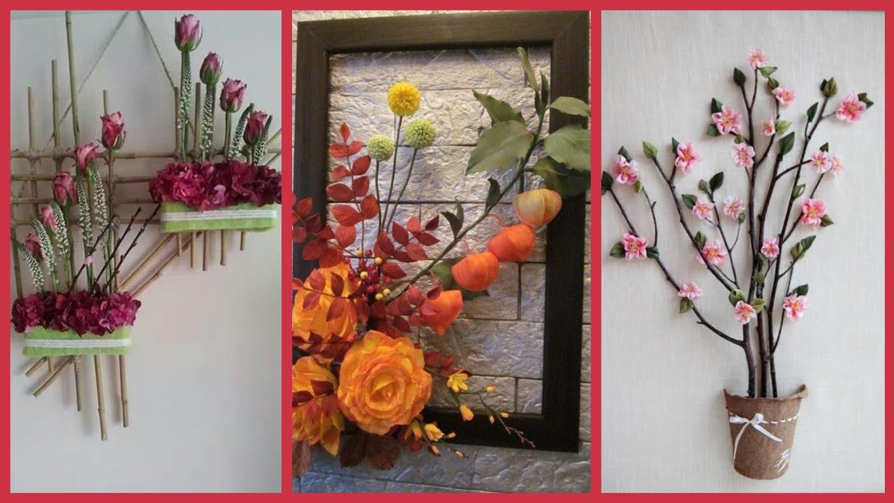 Most beautiful floral wall and frames arrangement collection - YouTube