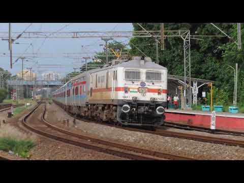 Offlink KJM WAP7 White stallion skips Edappaly with LHB Venad Express # ...