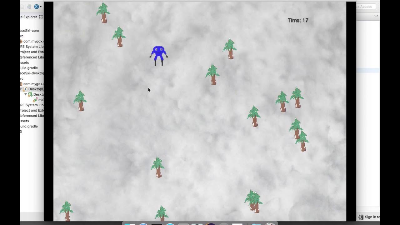 Ski game in Java/libgdx - YouTube