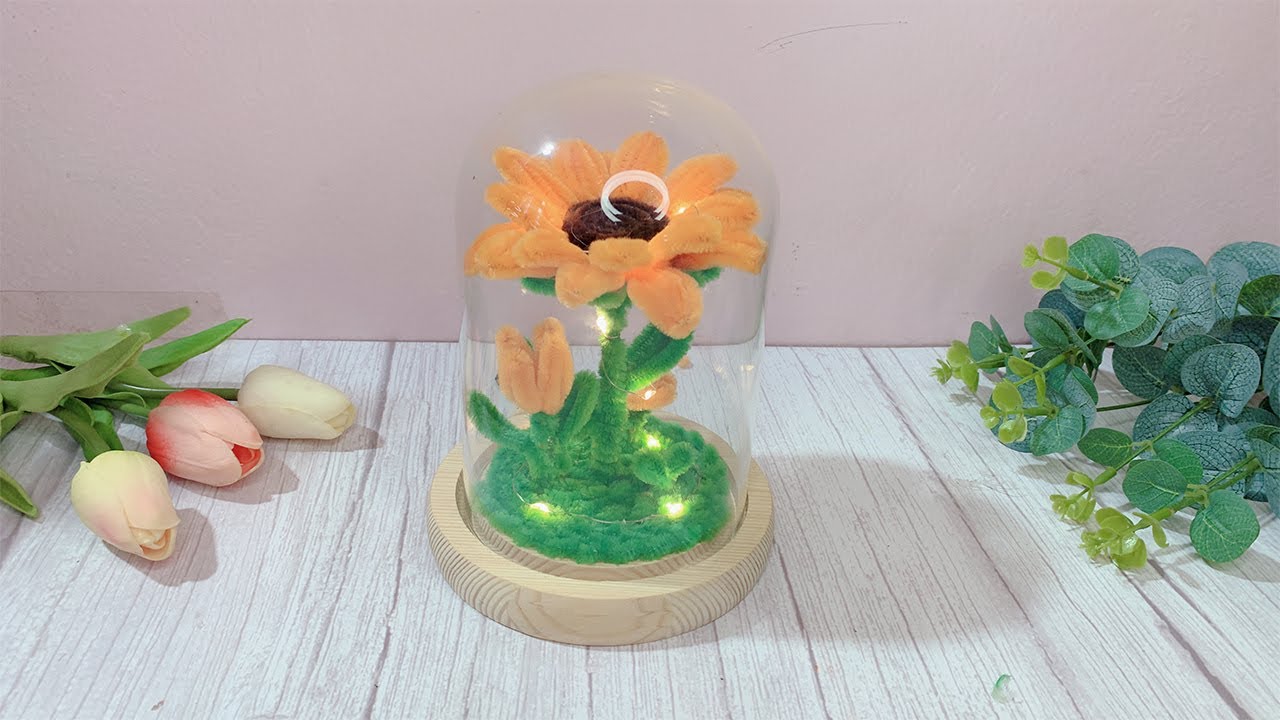 Diy Beautiful Handmade Pipe Cleaner SunFlowers - Handmade SunFlower ...