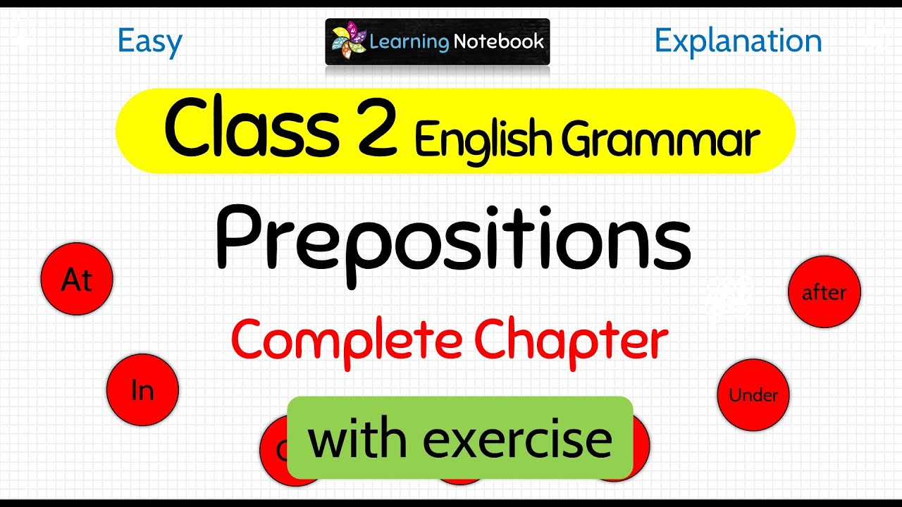 Class 2 Preposition । Class 2 English grammar Prepositions - YouTube