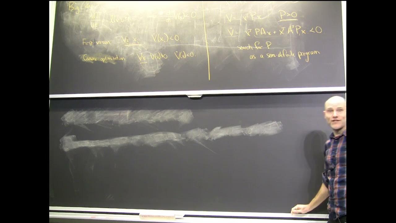 Spring 2023 6.8210 Lecture 9: Computing Lyapunov Functions II - YouTube