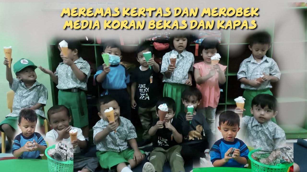 Manfaat dari kegiatan Meremas dan Merobek untuk anak usia 3-4 Tahun ...