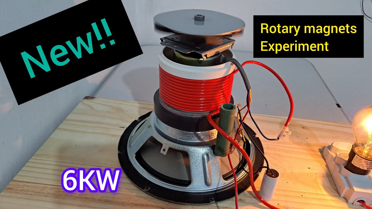 Free Energy Generator - rotational magnetic field experiment! - YouTube