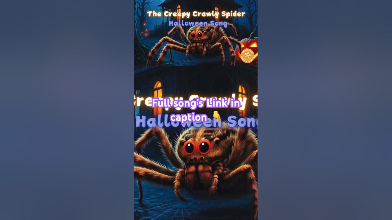The creepy crawly spider! Hallo Song for kids #halloweensongs # ...