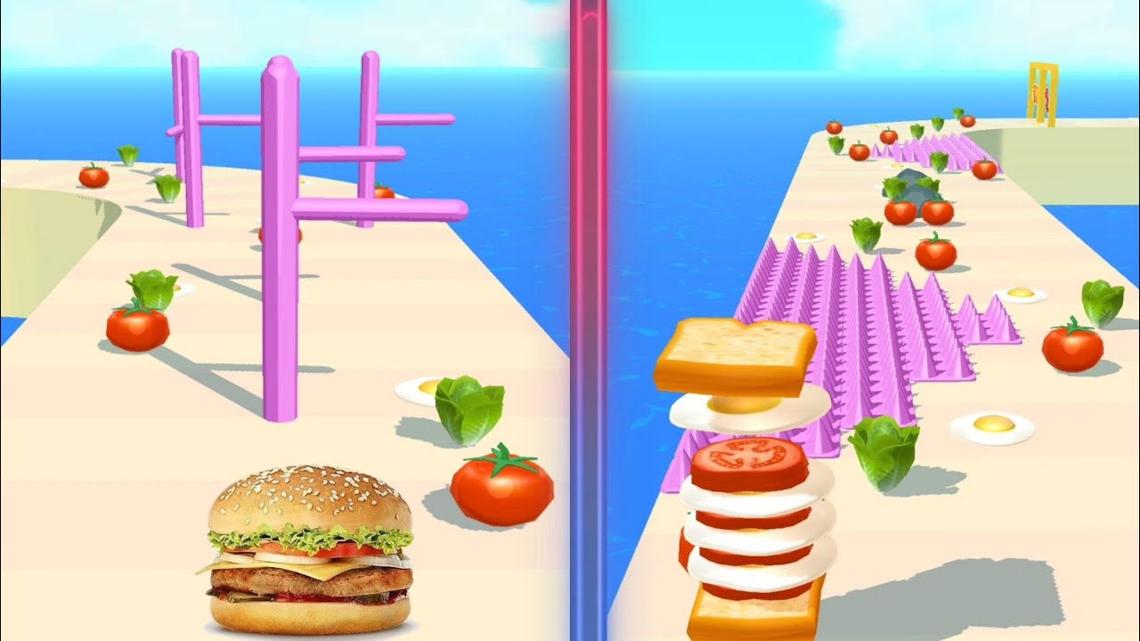 Sandwich runner gameplay- Walkthrough all levels android iOS gameplay ...