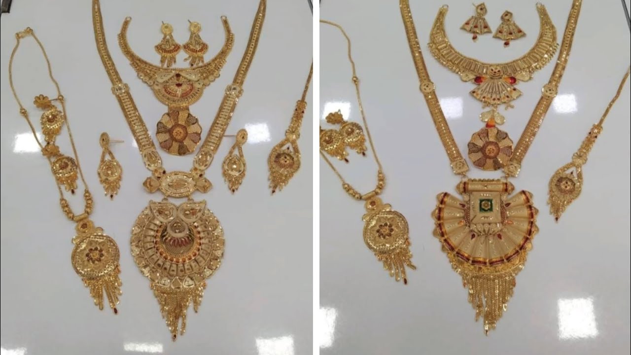 Latest gold necklaces dijain #trendy #gold #goldjewellery #youtube # ...
