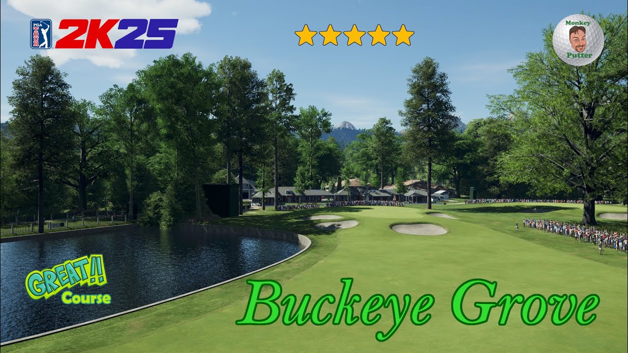 PGA Tour 2K25 - Buckeye Grove - Course showcase with flyover - YouTube