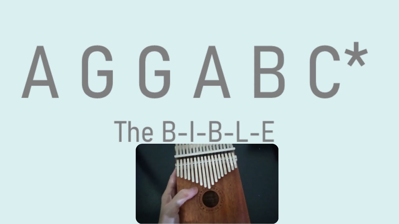 The B-I-B-L-E / Kalimba praise song for beginners and kids/ tabs and ...