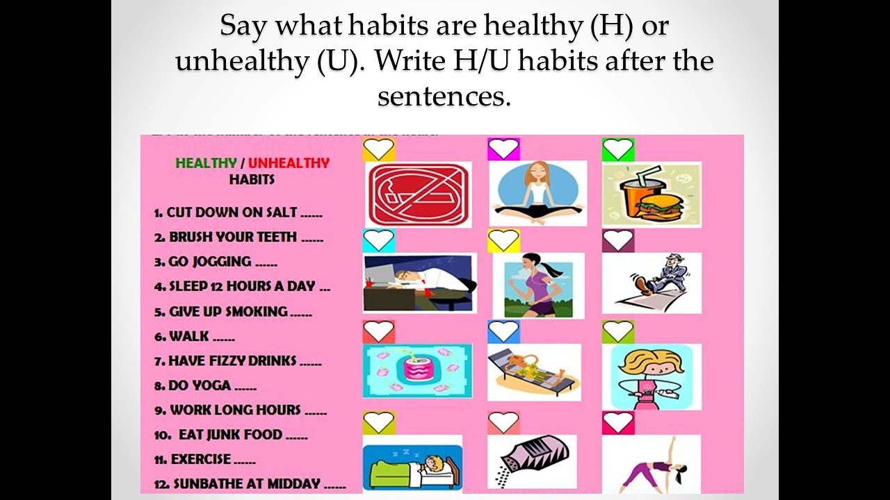 Healthy/Unhealthy habits .Conditional sentences 7 grade - YouTube