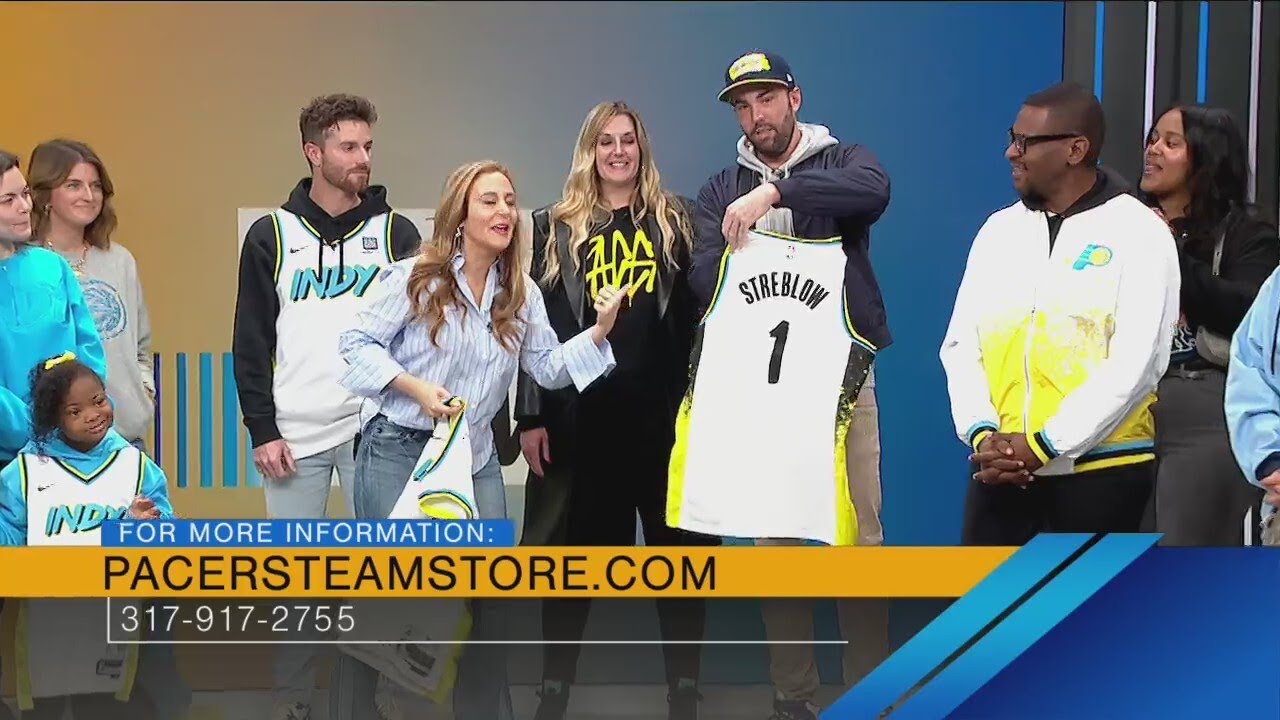 The Pacers Team unveils their 2024-2025 New Nike Indiana Pacers City ...