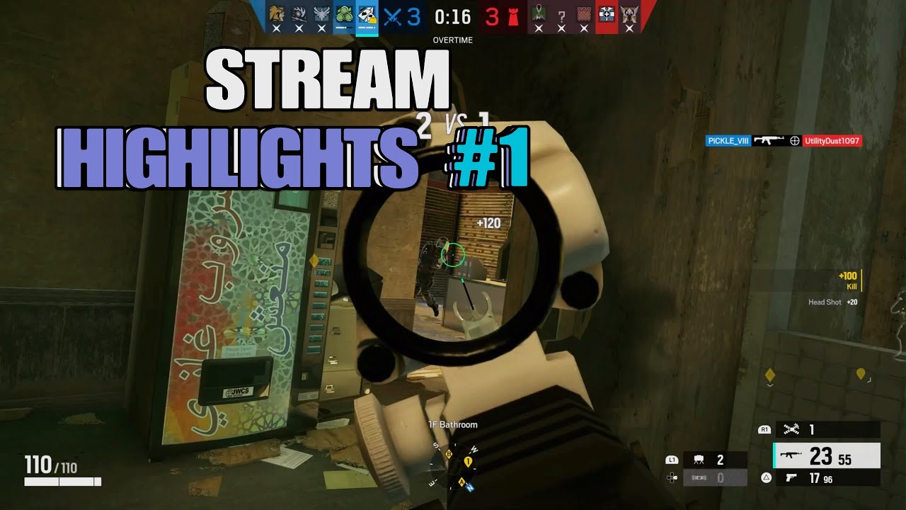 Rainbow Six Siege Stream Highlights - YouTube