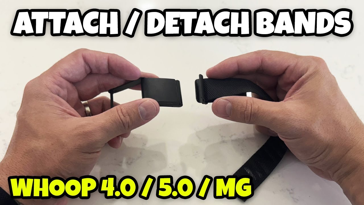 How to Change or Attach Band Strap on a Whoop (4.0, 5.0, MG...) - YouTube