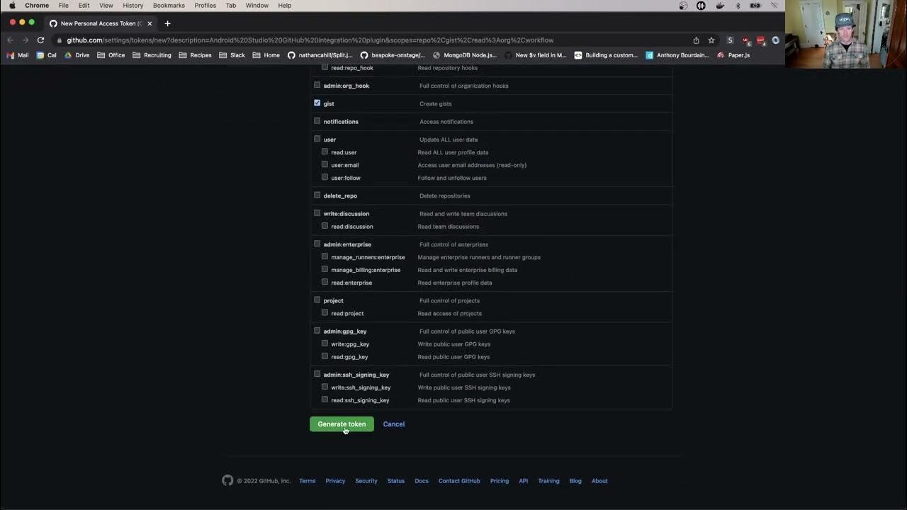 CS 124 Fall 2022: MP0: Creating a GitHub Access Token - YouTube