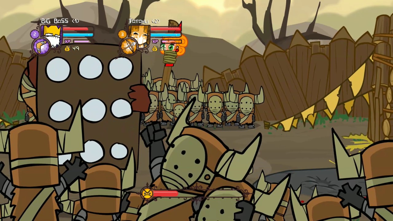 Castle Crashers - Chapter 2-2 Barbarian Boss - No commentary (PC) - YouTube